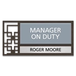 MTMC Sign Store | manager on duty signs diverge sign styles