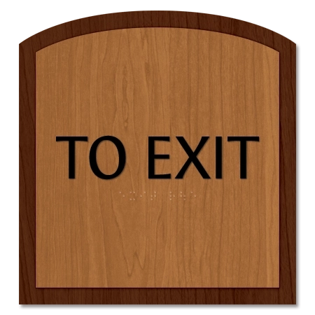 MTMC Sign Store | egress signs woodland collection sign styles